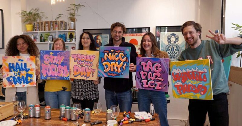 Paris: Graffiti on Canvas Workshop at an Art Studio - Authenticity and Fun in a Compact Package