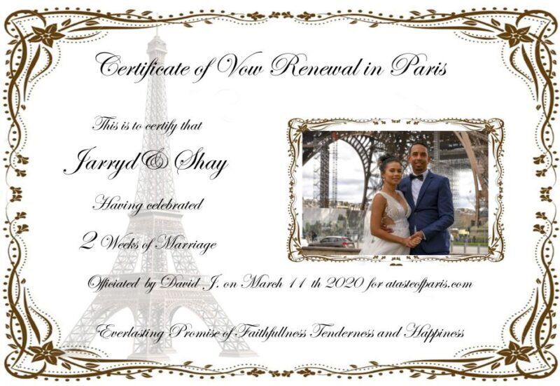 Paris: Wedding Vows Renewal Personal Photo or Video Shoot - Introduction
