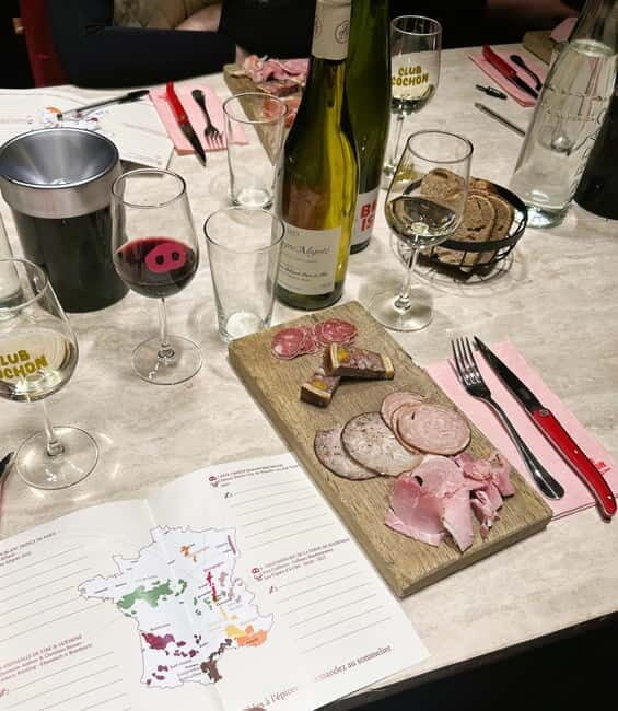 Paris: Wine and Charcuterie Tasting Experience - Detailed Breakdown of the Itinerary