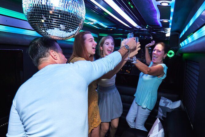 Party Bus Excursion Disco Ball, Limo Seating, Bar, & LED Lights - Who Should Consider This Experience?