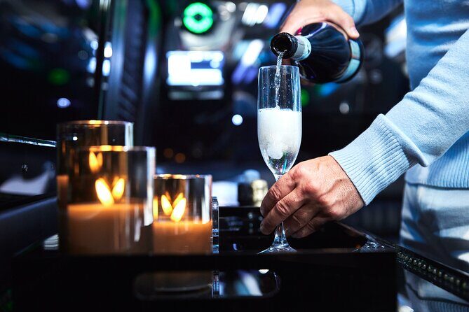 Party Bus Excursion Disco Ball, Limo Seating, Bar, & LED Lights - FAQs