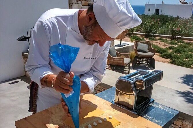 Pasta making class with Italian food degustation at Villas - A Fresh Take on Italian Cuisine in Greece: Pasta Making with Chef Daniele