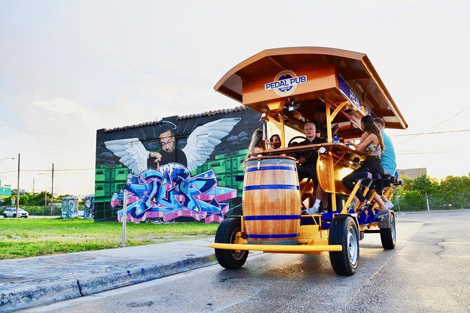 Pedal Pub Miami Wynwood Graffiti Bar Crawl-Full Bike Rental - Key Points