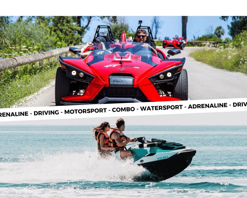 Peguera: Racing Car Drive and Jet Ski Combo Tour - Key Points
