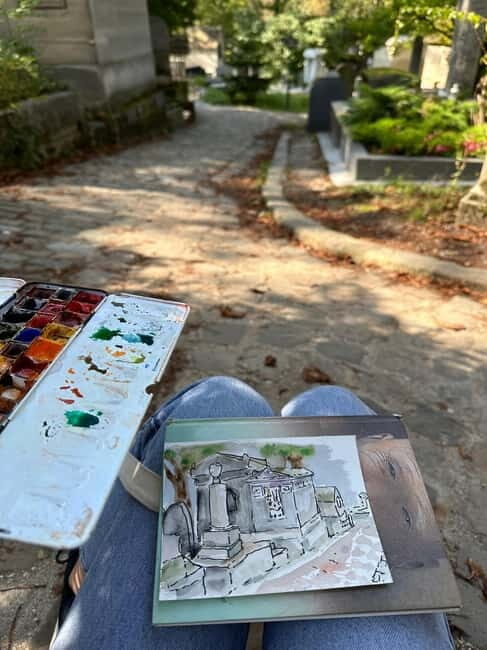 Père Lachaise Cemetery Watercolor Postcard Workshop in Paris - Who Should Consider This Experience?