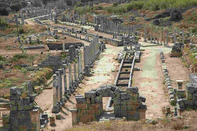 Perge Aspendos Aquaduct Side with Waterfall - Transportation and Logistics