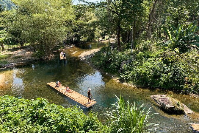 Phang Nga Full Day: Rafting, Temple, Waterfall + Phuket transfer - Key Points