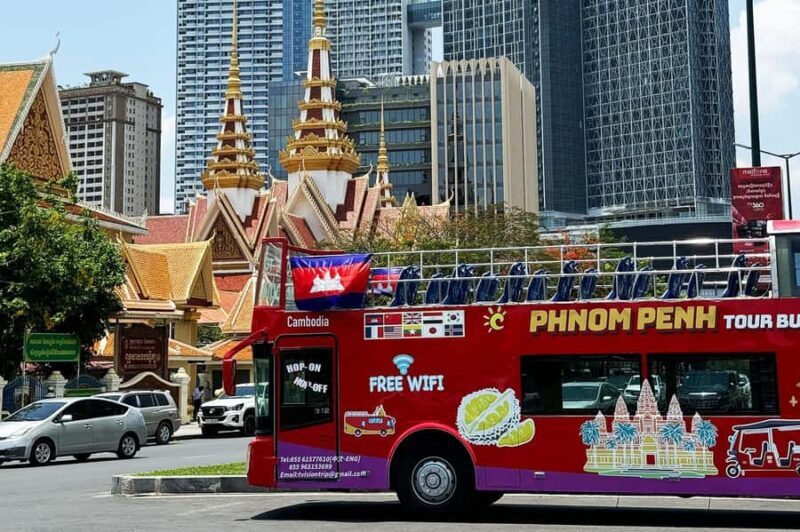 Phnom Penh: Hop-On Hop-Off Bus Ticket Free Mekong Cruise - Authenticity and Guides