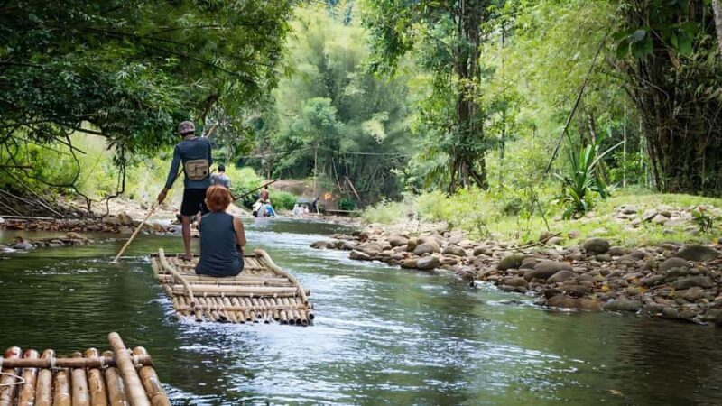 Phuket: Bamboo & Water Rafting with Elephant Bathing - Elephants and Wildlife Encounters