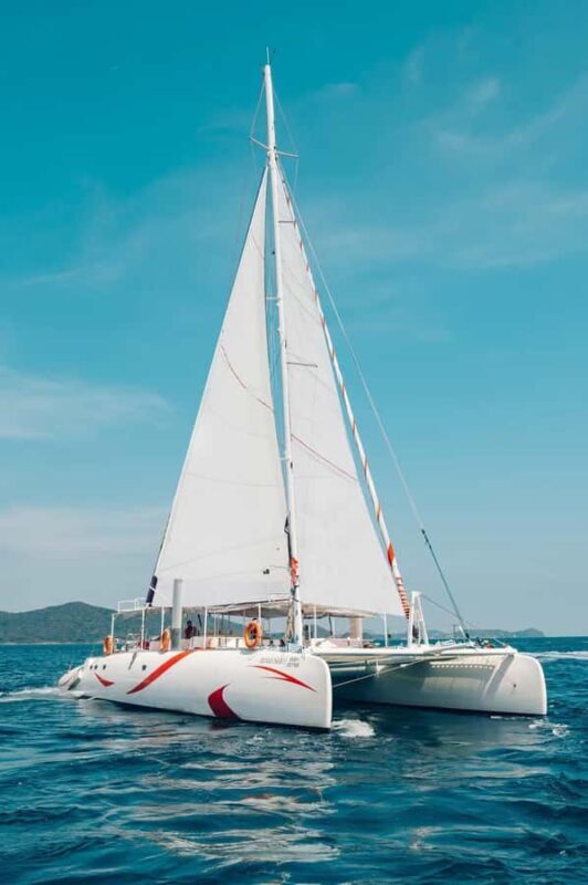 PHUKET: Catamaran CORAL+RACHA with Waterslide&Lunch&transfer - Key Points