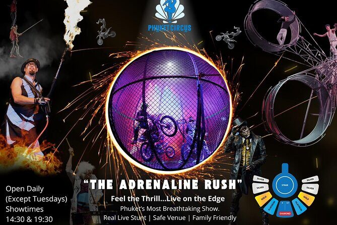 Phuket Circus : The Adrenaline Rush Show Tickets (Aqua Circus) - Key Points