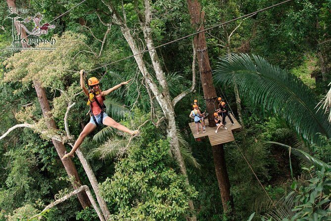 Phuket Hanuman World Zipline Tickets -18 Platforms - Key Points