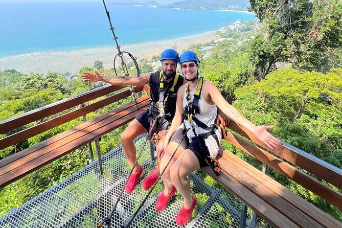 Phuket Hilltop Sea and Jungle Views Zipline Adventure - Key Points