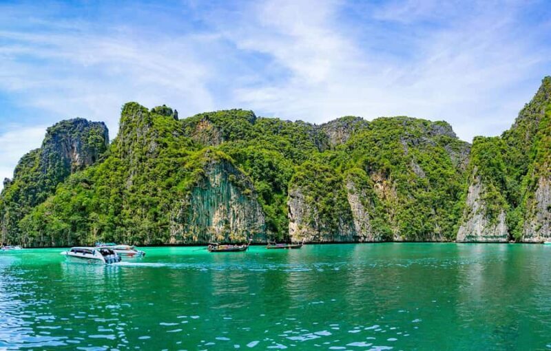 Phuket: Maya Bay, Phi Phi, Green, and Khai Islands Day Trip - Viking Cave and Scenic Views
