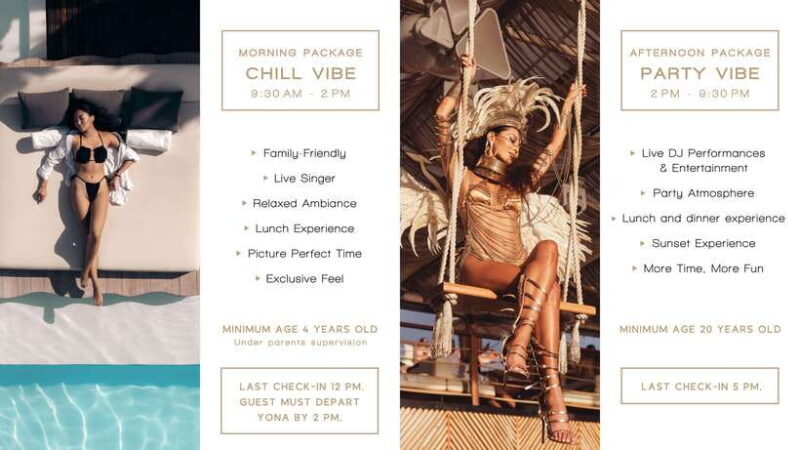 Phuket: YONA Floating Beach Club Day Experience - FAQ