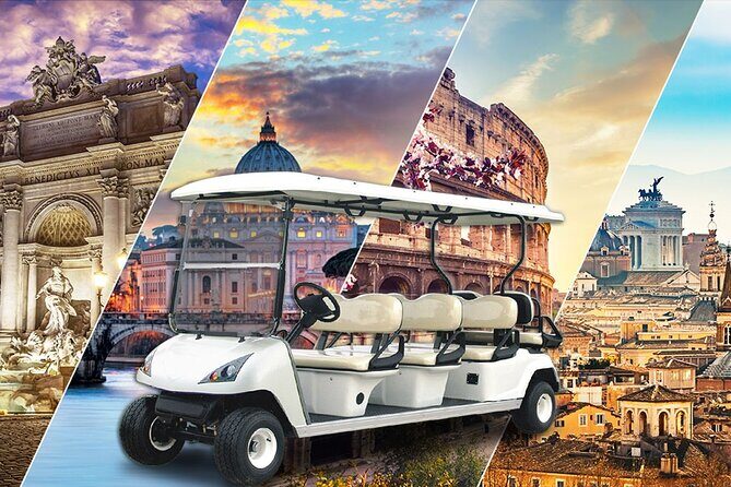 Piazza's, Fountains, Monuments & Basilicas of Rome by Golf Cart - Frequently Asked Questions