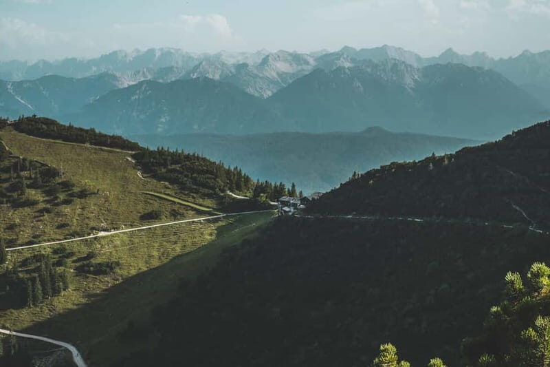 Pick-up from Munich: Sunset over-night hike Bavarian Alps - An Overnight in a Traditional Mountain Hut