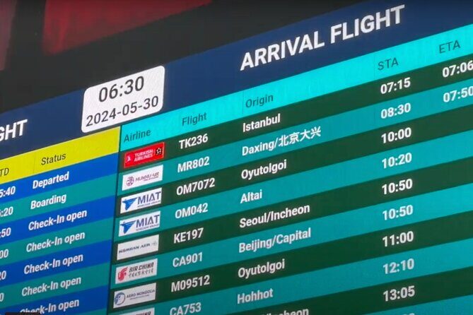 Pick up service from Chinggis khan airport to capital Ulaanbaatar - What Real Travelers Say (Based on reviews)