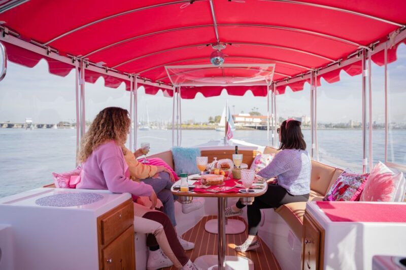 Pink Private Boat Cruise in San Diego! Bachelorette Birthday - Key Points