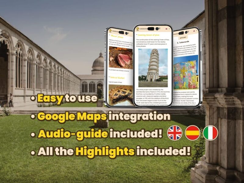Pisa: digital guide made with a local for your walking tour - Additional Considerations