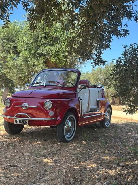 Polignano a Mare: coast & countryside Vintage tour by Fiat 500 SPIAGGINA - Authenticity & Nostalgia at the Heart of the Experience
