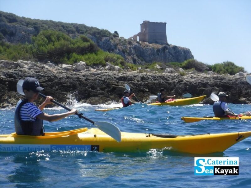 Porto Selvaggio kayak tour + cliff diving + cold springs - Key Points