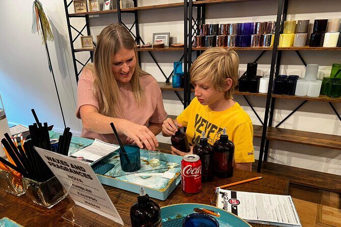 Pour Your Own Candle Making Experience with Blending & Education - Key Points