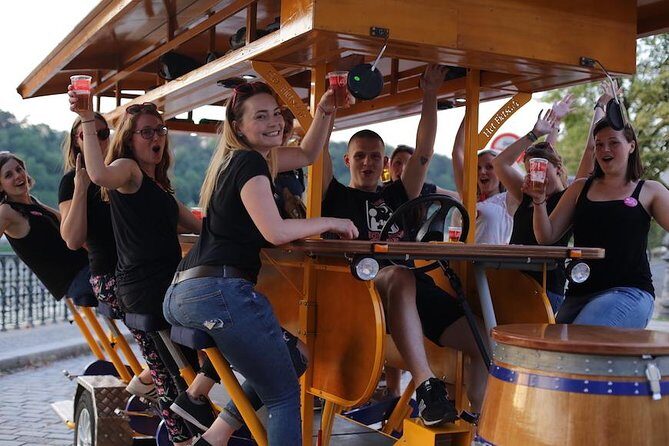 Prague: 1,5- Hour Beer Bike with Unlimited Czech Beer - An Authentic and Engaging Way to Explore Prague