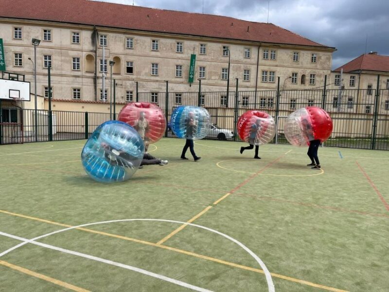 Prague: Bubbles football in city centre of Prague - The Experience Itself