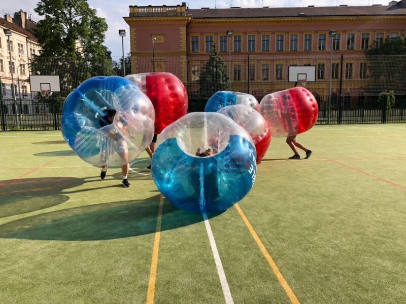 Prague: Bubbles football in city centre of Prague - Who Will Love This?