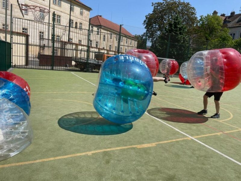 Prague: Bubbles football in city centre of Prague - In The Sum Up