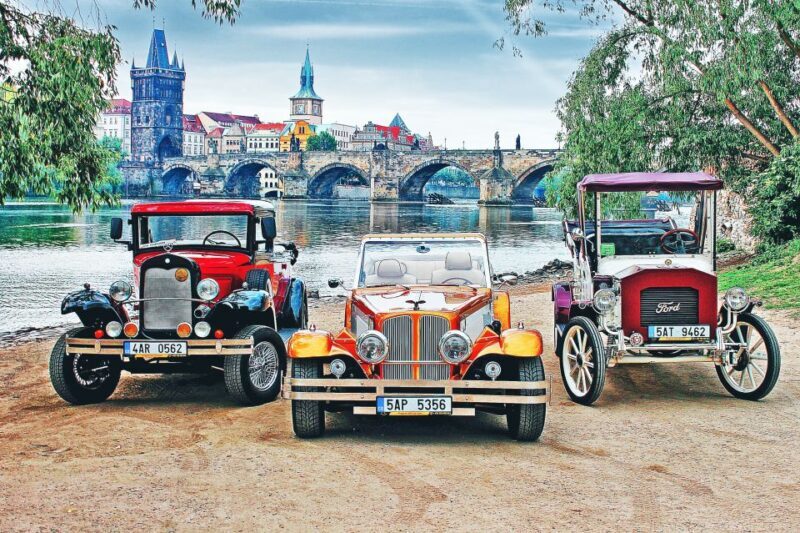 Prague: Fairytale Karlstejn Castle in Retro-Style Car - An Introduction to the Experience
