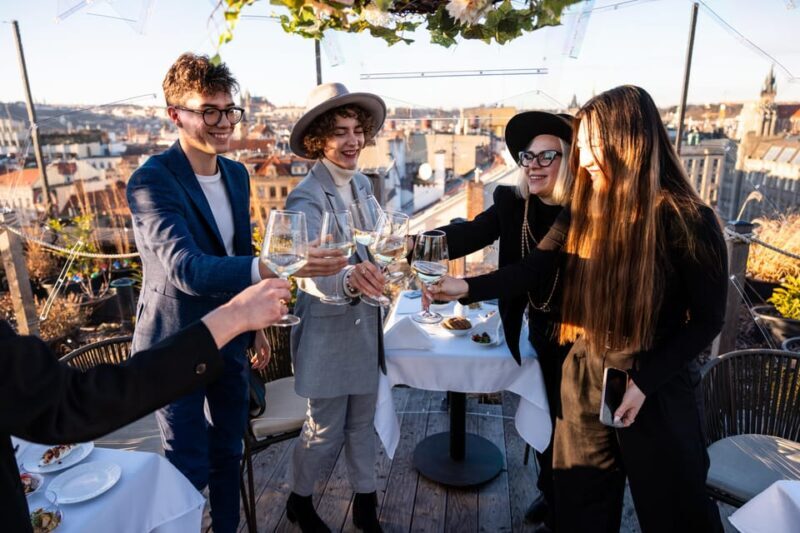 Prague: Sky Bar Aperitivo Menu with Drink & Panoramic Views - What to Expect from the Tour