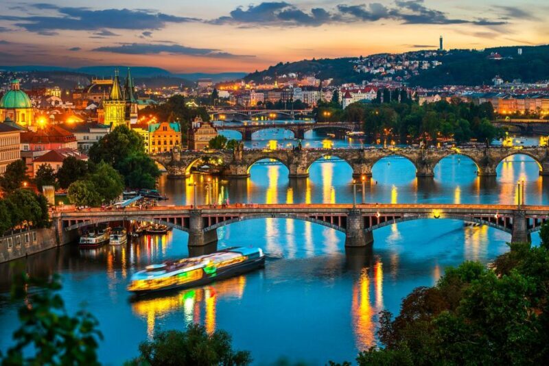 Prague: Vltava River Night Cruise with Buffet - The Itinerary: What You Can Expect