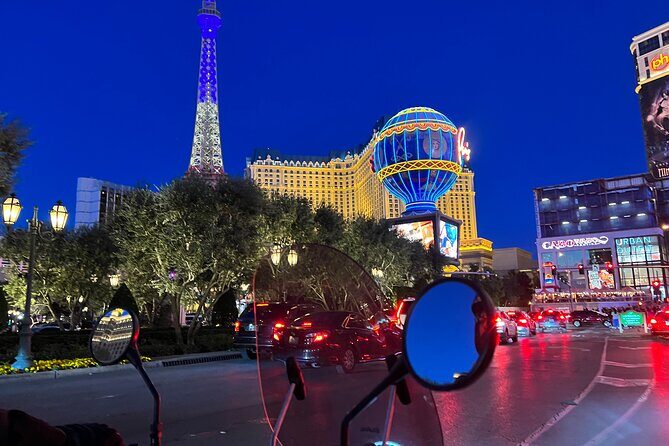 Private 1-Hour Evening Las Vegas Strip Tour in a Sidecar - An In-Depth Look at the Las Vegas Sidecar Tour