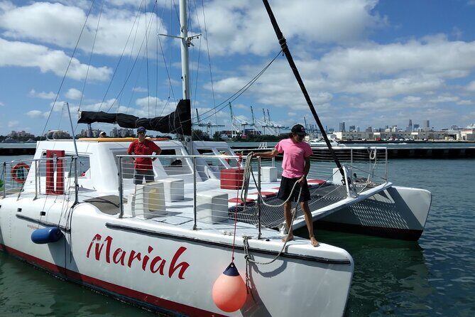 Private 4 Hour Miami Sailing Tour on a 60FT Mariah Catamaran - Key Points