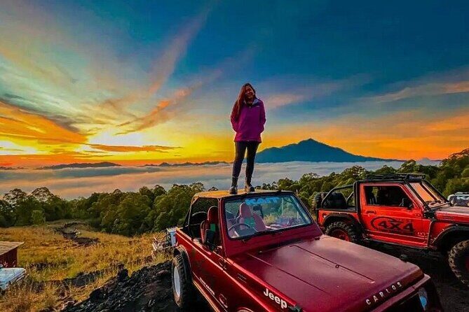 Private Bali Jeep Tour Volcano Batur Sunrise,Blacklava,Black Sand - Key Points