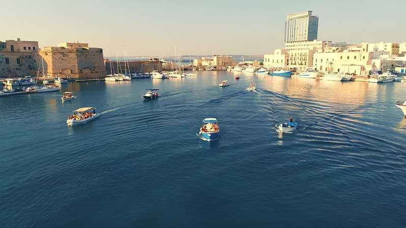 Private Boat Tour Gallipoli Punta S Andrea Island Aperitif - Key Points