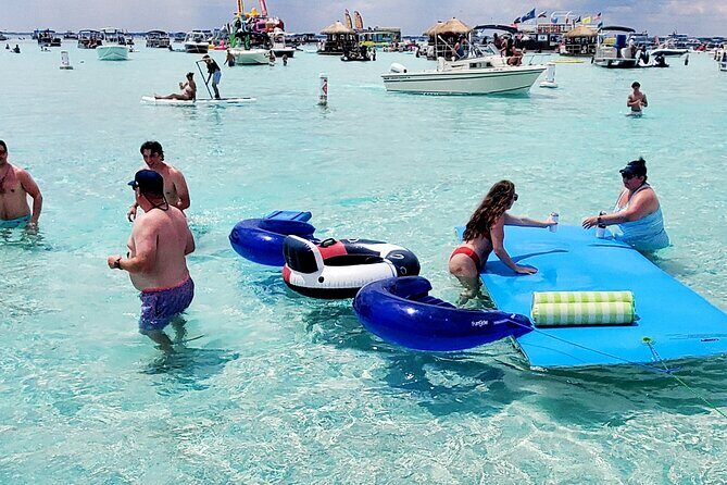 Private Captained Pontoon to Crab Island in Destin 3,4,5, or 6 Hr - Authentic Insights from Guests