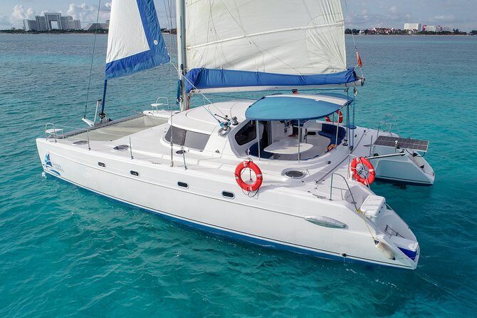 Private Catamaran from Cancun to Isla Mujeres | For up to 30 pp - The Sum Up