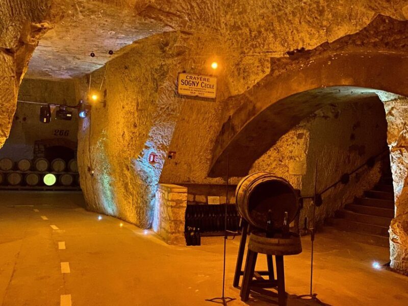 Private Champagne Grand Vintage Taittinger, Veuve Clicquot - First Stop: Taittinger Champagne Cellars