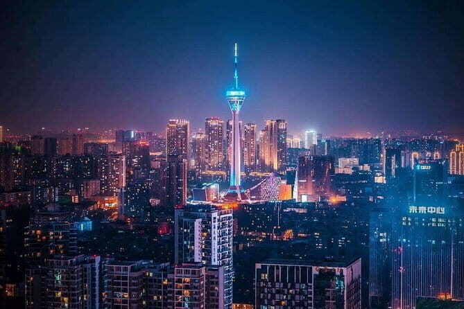 Private Chengdu Illuminated Night Tour with Radio and TV Tower and Buffet Dinner - A Well-Rounded Look at Chengdu’s Night Lights and Flavors