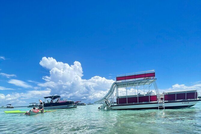 Private Crab Island Double Slides Pontoon Charter - Authentic Reviews and Highlights