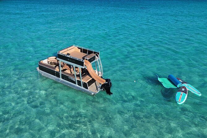 Private Crab Island Luxury Slide Pontoon Charter - What Makes the Crab Island Luxury Slide Pontoon a Standout
