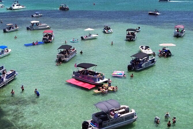 Private Crab Island Pontoon Charter with Bote Hangout Floats! - Introduction