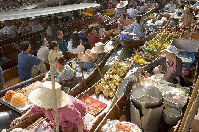 Private Damnoen Saduak Floating Market and Train Market Tour - Key Points