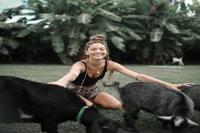 Private Event Goat Yoga Class - Location and Setting: Anahola’s Scenic Charm