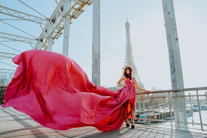 Private Flying Dress Photoshoot Experience by the Eiffel Tower - The Sum Up