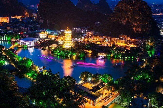 Private Guilin Illuminated Night Tour with Two Rivers and Four Lakes Cruise - Key Points