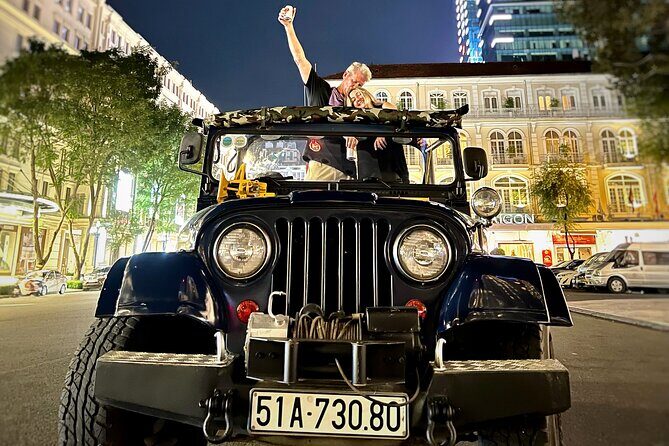 Private Jeep City Tour Saigon by Night and Skybar Drink - Key Points